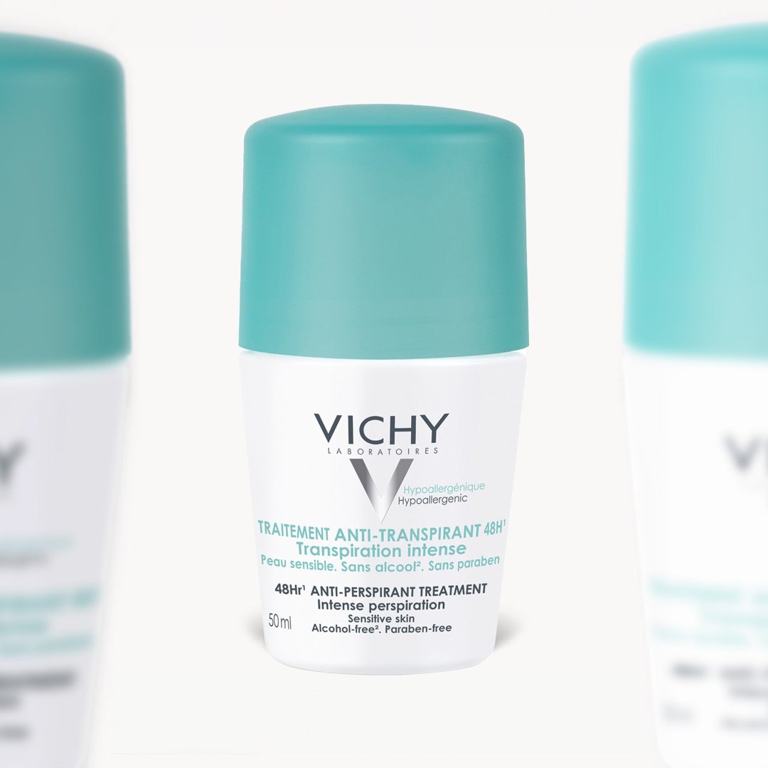 Vichy Deodorant 48Hr Intensive Anti-Perspirant Roll On For Sensitive ...