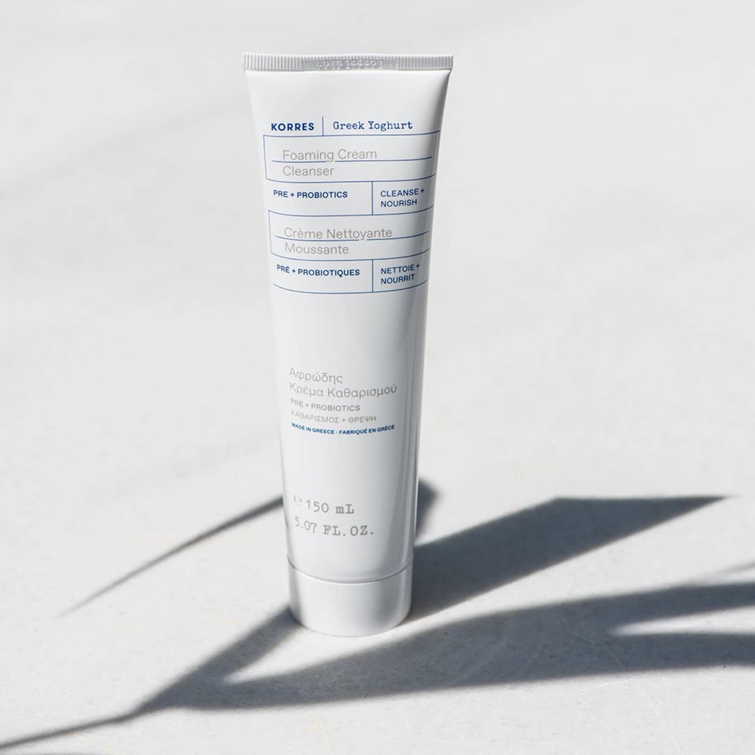 KORRES Greek Yoghurt Foaming Cream Cleanser with Pre + Probiotics 150ml ...