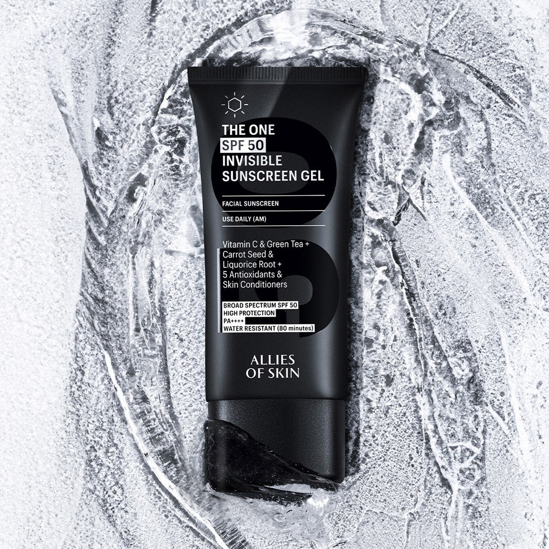 Allies of Skin THE ONE SPF 50 Invisible Sunscreen Gel, Deluxe 20ml ...