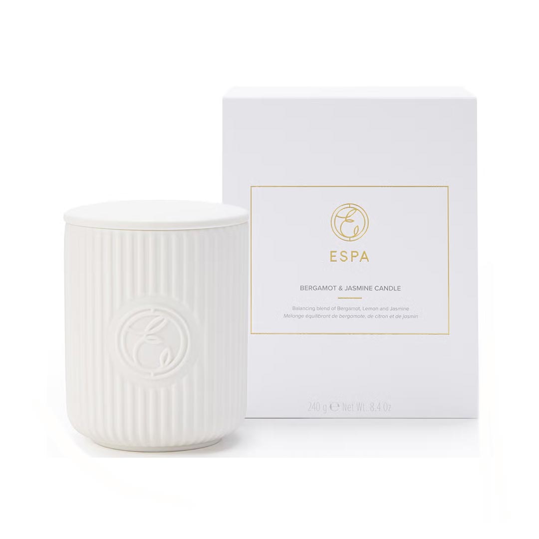ESPA Bergamot & Jasmine Candle 240g | Face the Future