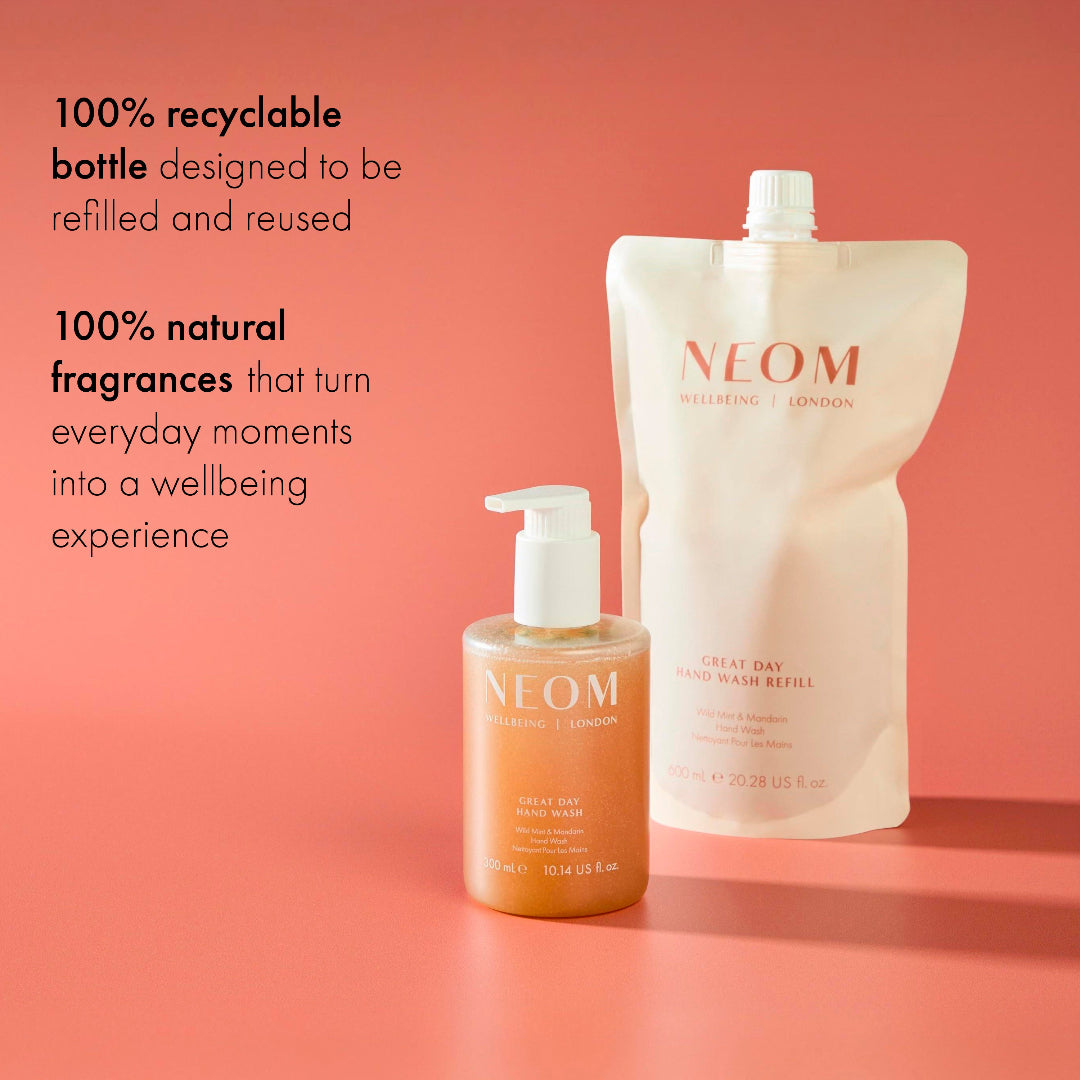 NEOM Great Day Hand Wash Refill 600ml | Face the Future