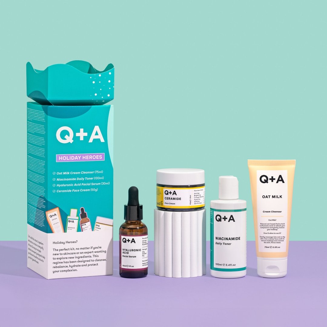 Q+A Holiday Heroes Skincare Gift Set Buy Online Today | Face the Future