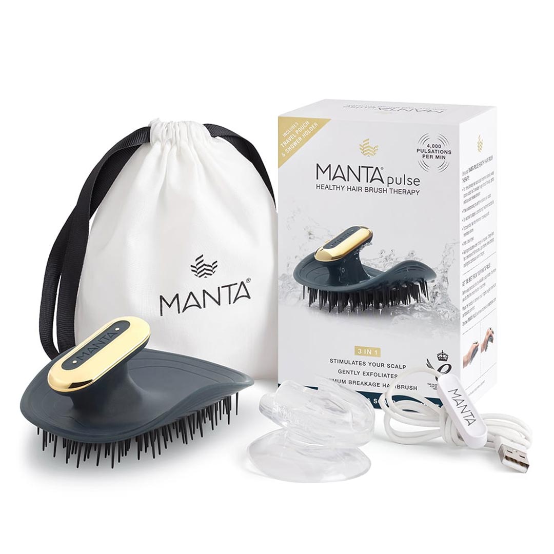 Manta Pulse Healthy Hair & Scalp Brush Deep Ocean Blue Buy Online Today ...