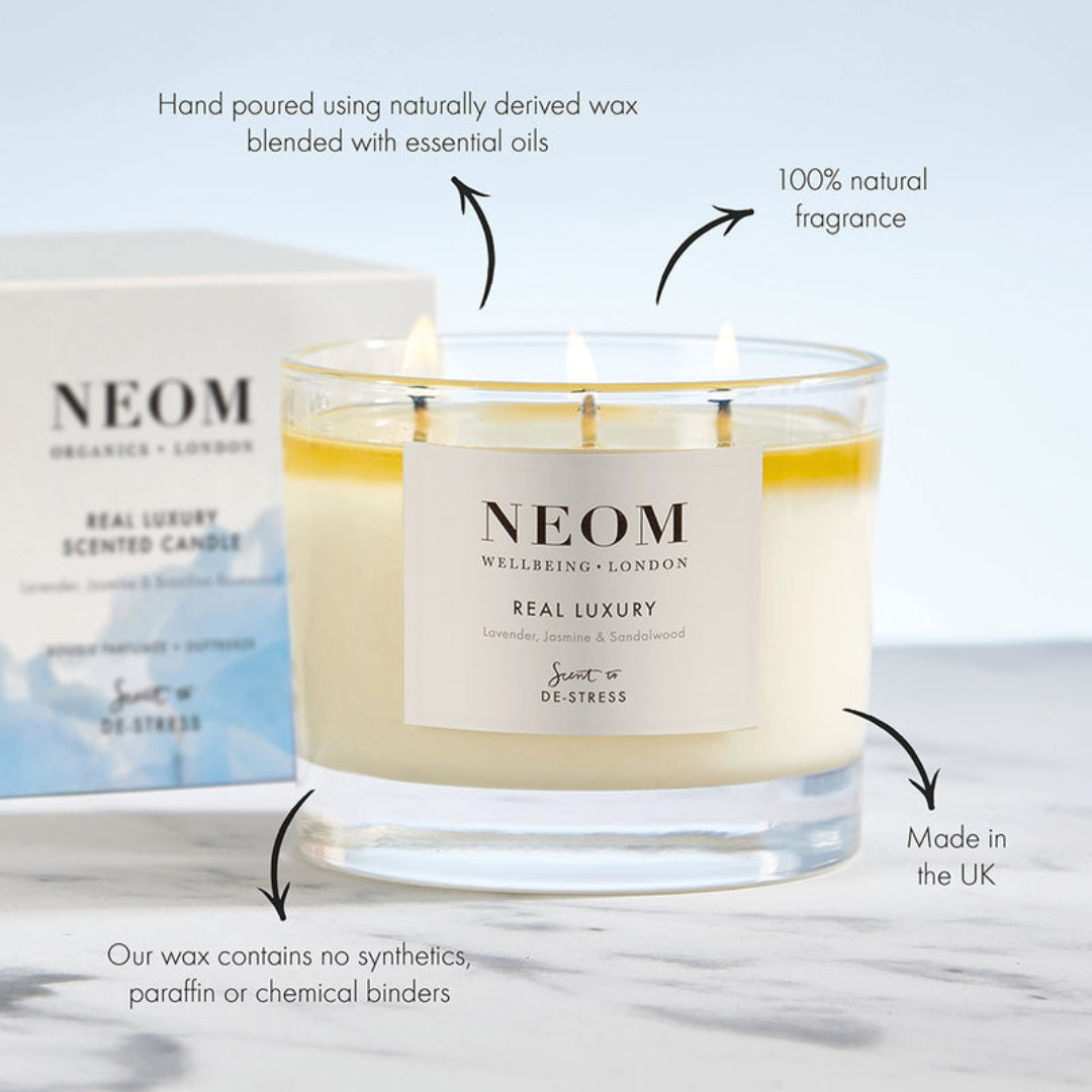 NEOM Real Luxury Scented Candle (3 Wicks) Buy Online Today | Face the ...