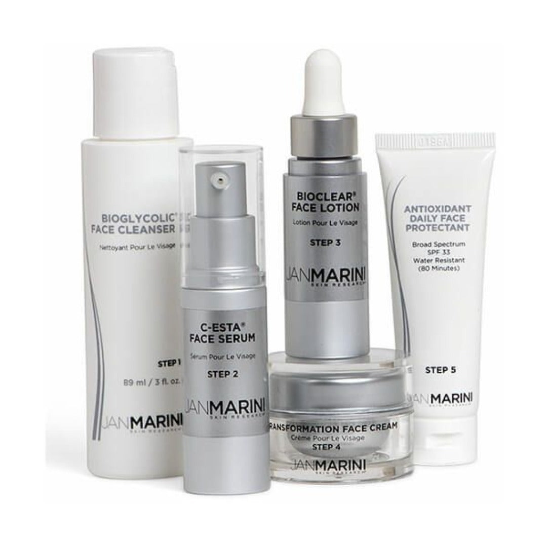 Jan Marini 5-Step Skincare Management System Normal / Combination Kit ...