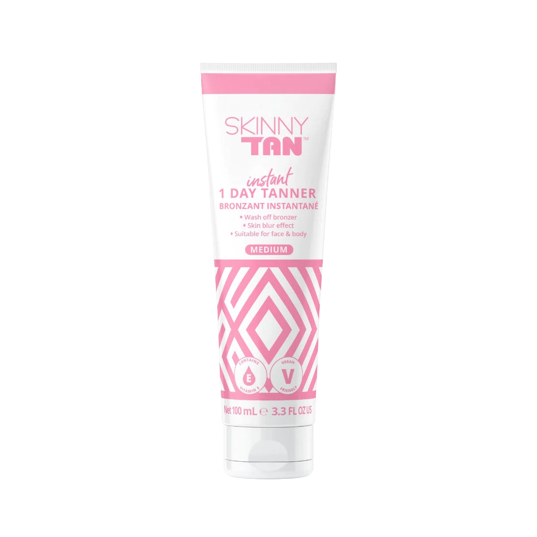 1 Day Instant Tanner 100ml | Skinny Tan UK | Face the Future