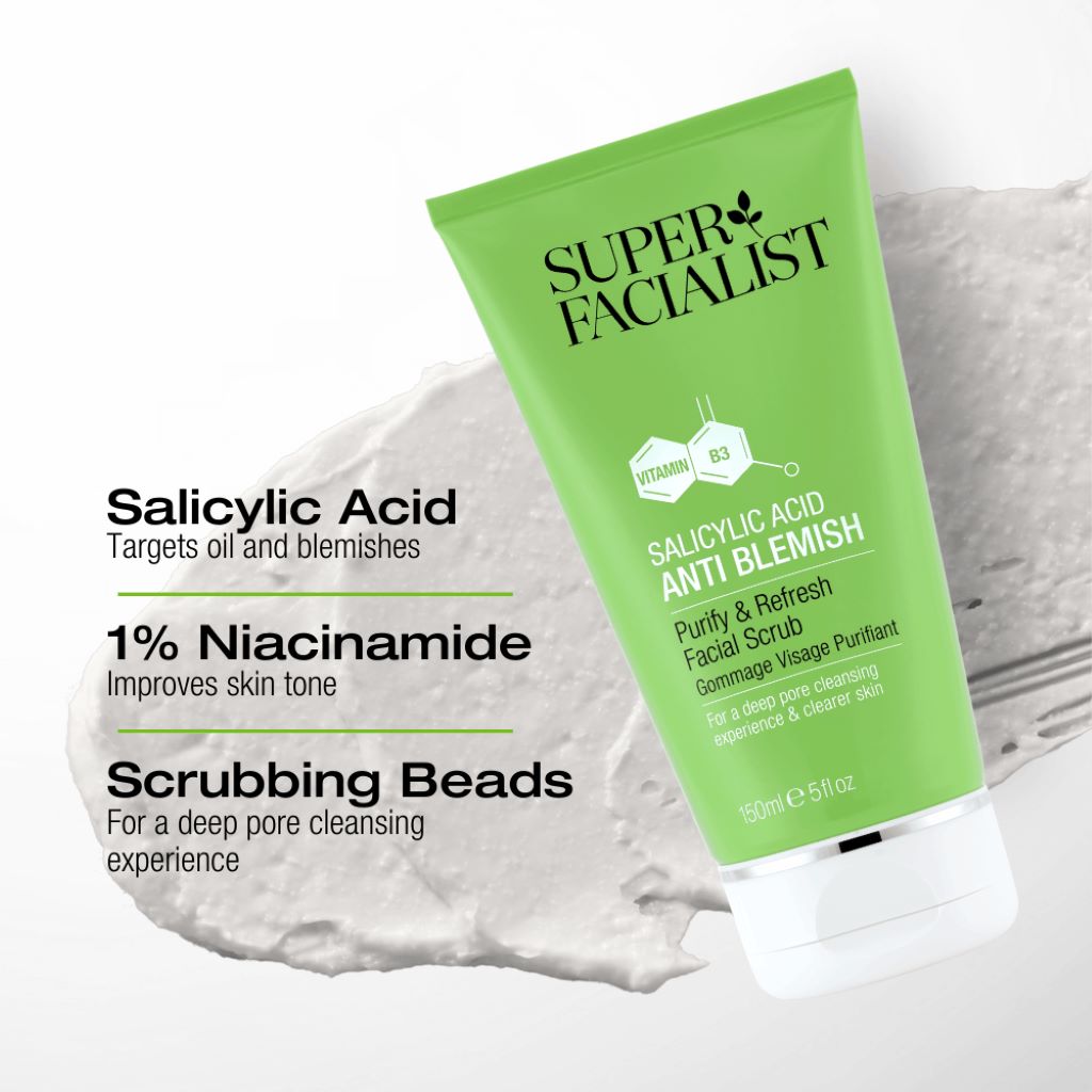 Super Facialist Salicylic Acid Anti-Blemish Face Scrub | Face the Future